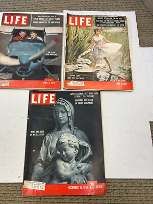 LIFE MAGAZINES 1957 DECEMBER 16, APRIL 8, MAY 6, 1957 VINTAGE ADS ...