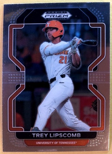 2022 Panini Prizm Draft #PDP84 Trey Lipscomb Baseball Card Tennesse ...