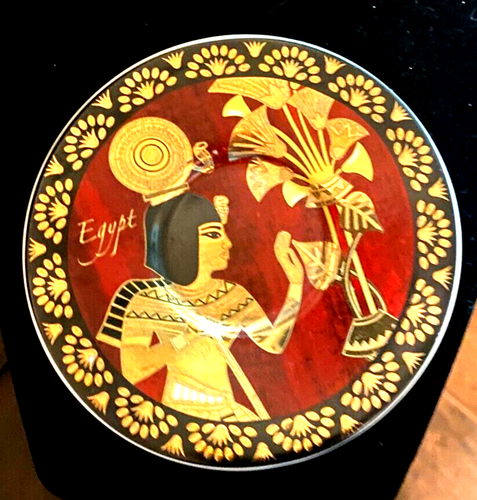 Rare Fathi Mahmoud Egyptian King Tut Collector Plate Souvenir | eBay