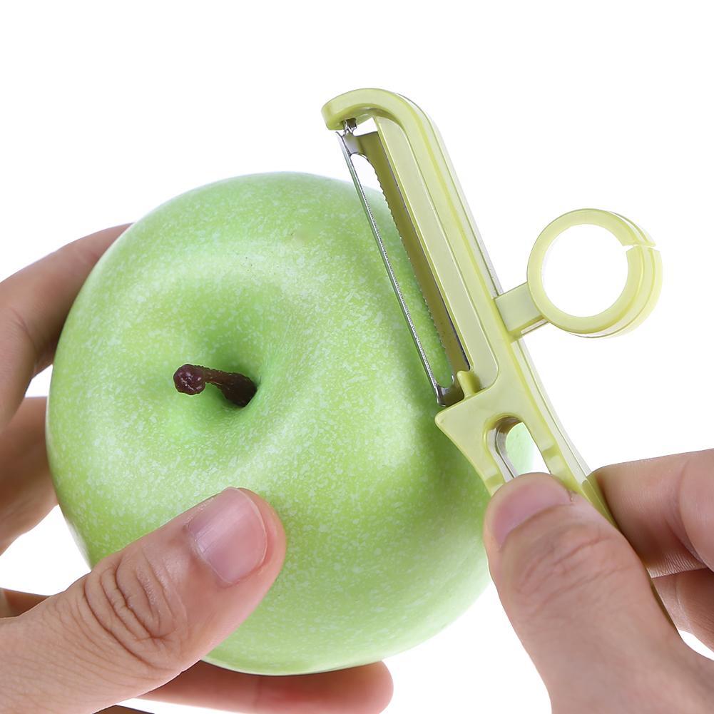 2 in 1 Potato Peeler Vegetable Cutter Fruit Melon Planer Gadget(Green ...