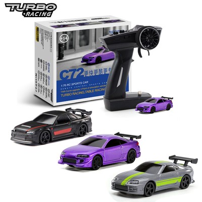Turbo Racing 1:76 C73 C72 C74 Drift RC Car Gyro Radio Full Proportional ...