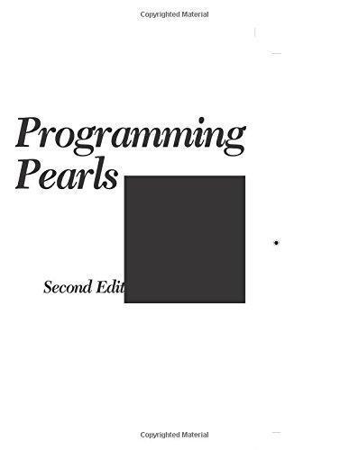 Programming Pearls (ACM Press) 9780201657883 | eBay