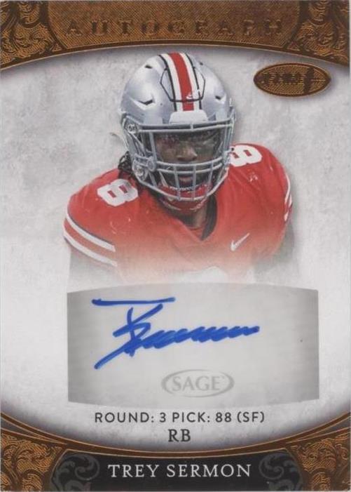 2021 Sage Aspire - Trey Sermon #ASP-108 Bronze (AU, RC) for sale online ...