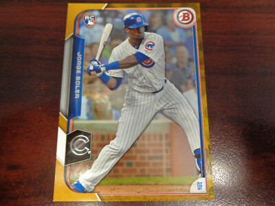 2015 Bowman Jorge Soler #'ed 39/50 GOLD Rookie Card-BRAVES | eBay