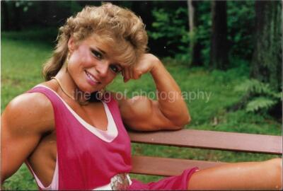 Female Bodybuilder FOUND PHOTO Color SHERRY THOMPSOM Muscle Woman 112 ...