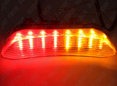 Clear LED Tail Brake Turn Signals Light Indicator For Yamaha YZF R1 ...