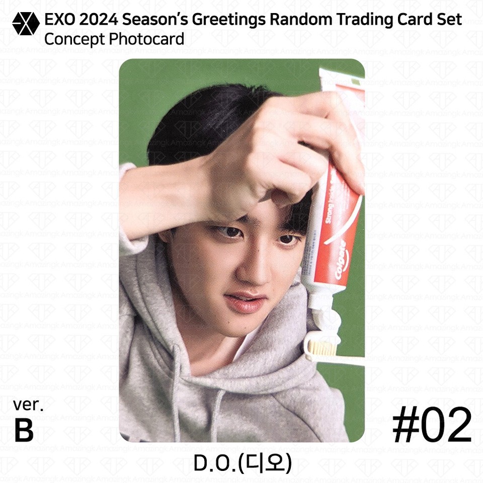 EXO 2024 Season's Greetings Random Trading Card Set Concept Selfie ...