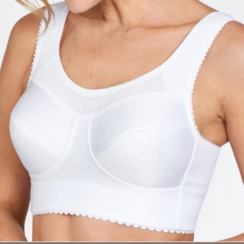 Miss Mary of Sweden Cotton Simplex activity bra Non-wired White 40B | eBay