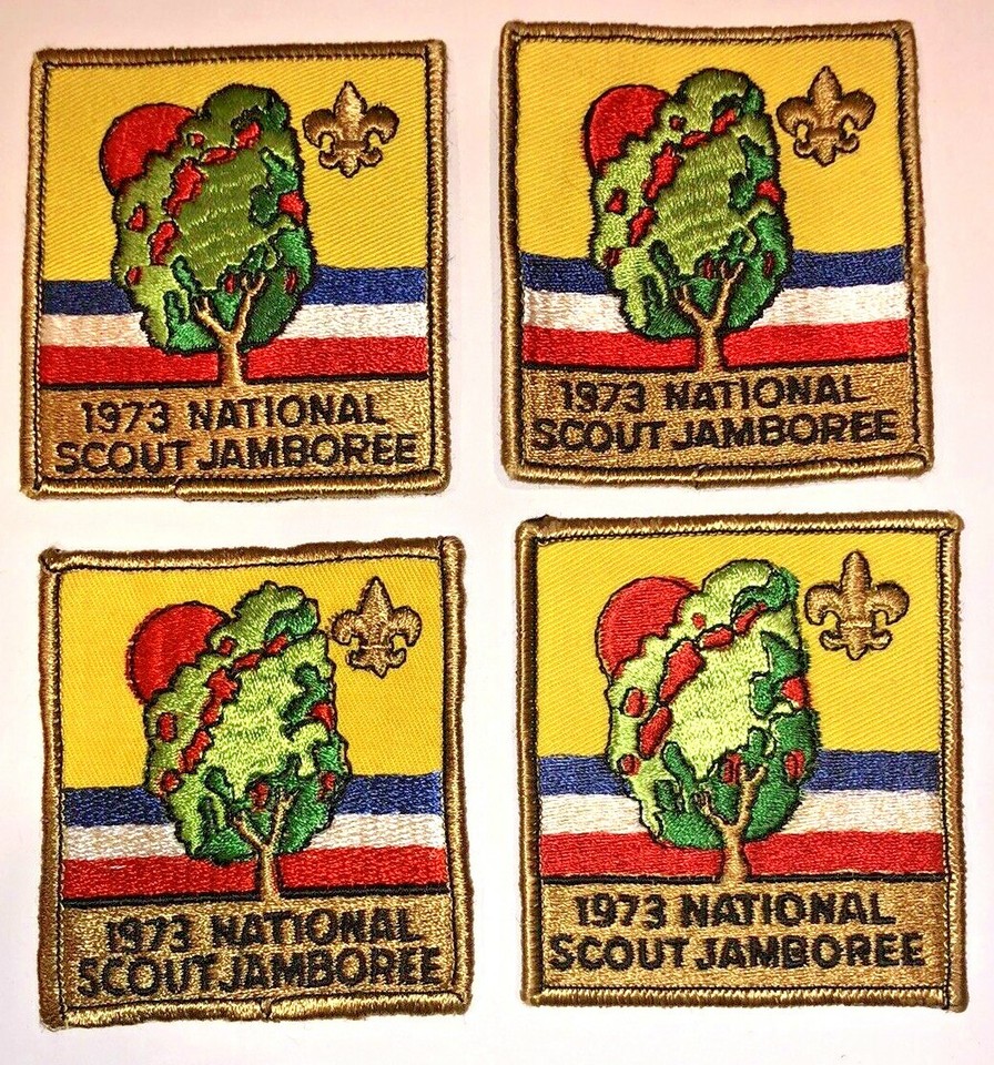 1973 Patch (4 diff), Leather P, Decal 6 Pc Set National Boy Scout ...