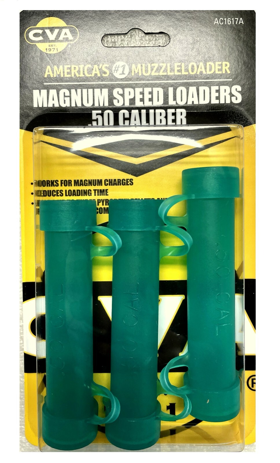 CVA Magnum Speed Loaders .50 Caliber Pack of 3 AC1617A ~ Authorized CVA ...