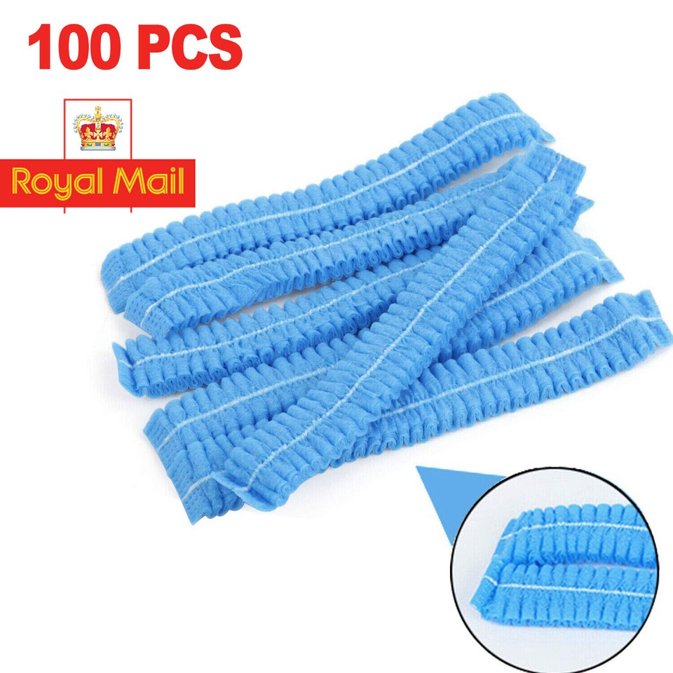 1000 Disposable Caps Hair Net Mob Non Woven Workwear Hat Kitchen Food ...