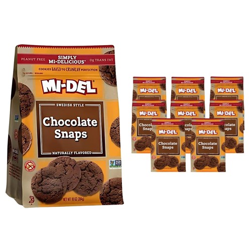 Chocolate Snaps Cookies - Crunchy, Non-GMO, 0g Trans Fat, Healthy Snack ...