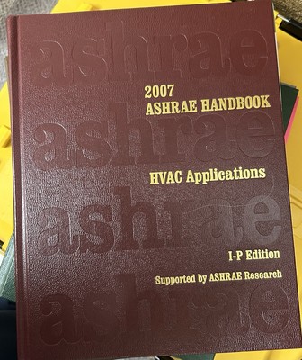 2007 ASHRAE Handbook- HVAC Applications - CD Include Hardcover By ...