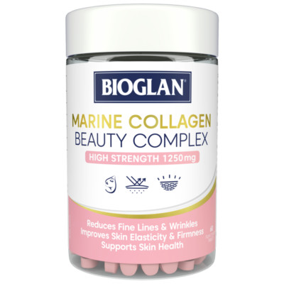 Bioglan Marine Collagen Beauty Complex 60 Tablets High Strength 1250mg ...