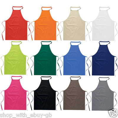 Chefs Apron 100% Cotton Catering Cooking BBQ Chef Kitchen - Variety of ...