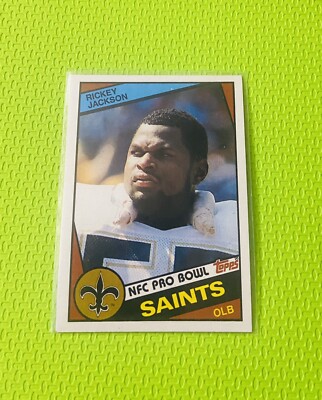 1984 Topps #303 Rickey Jackson Near mint or better Rookie Football Card ...