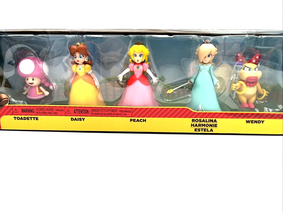 Super Mario Toadette Daisy Peach Rosalina Wendy Princess Multi Pack ...