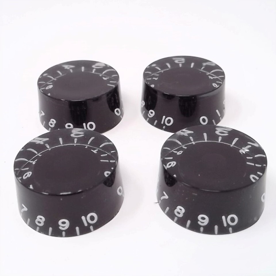 True Custom Shop® Black Embossed Speed Knobs for Gibson USA Les Paul SG ...