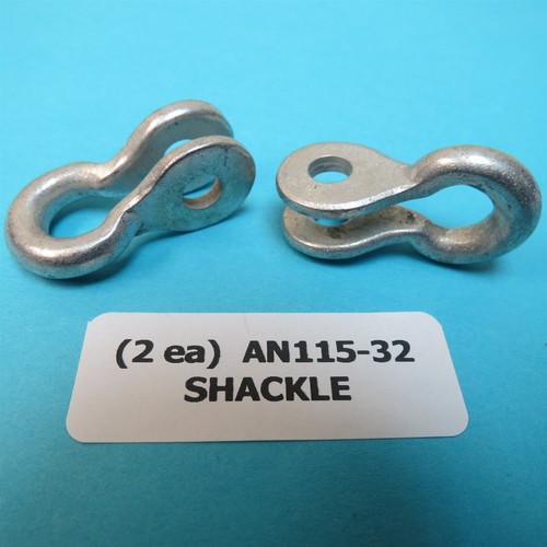 2 New AN115-32 Cable Turnbuckle Shackles Stearman Cessna + other ...