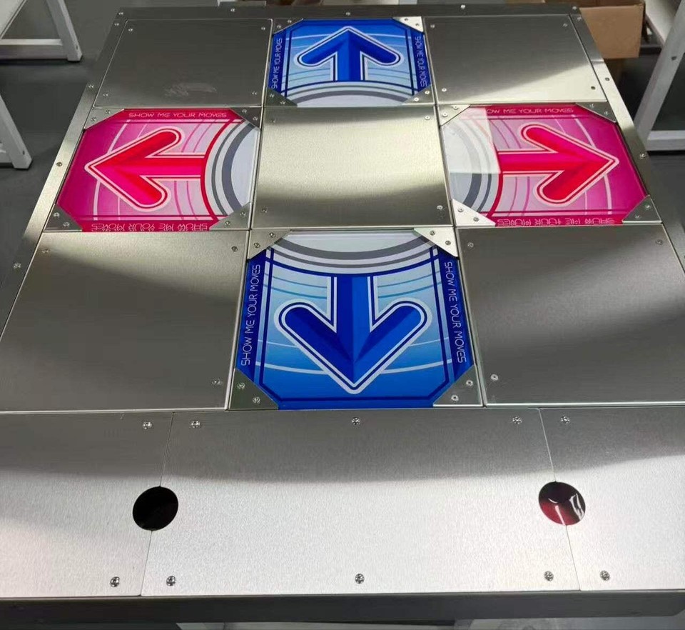 Dance Dance Revolution Arcade Pad- DDR Dance Stage - Full Metal Steel ...