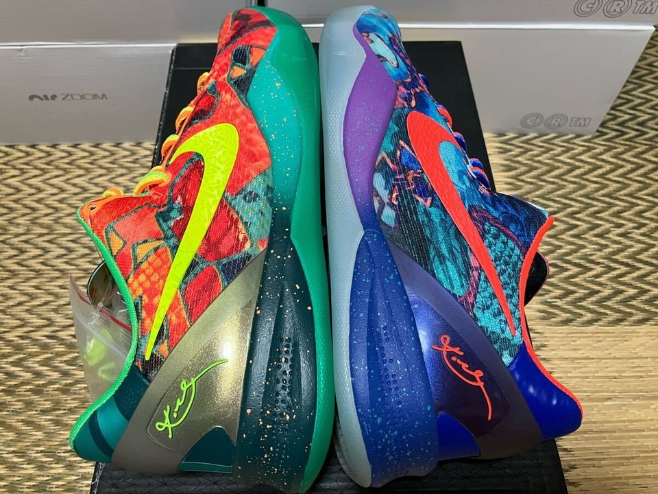 Deadstock 2013 Nike Kobe 8 Premium Elctr Orng Dp Nght-Vlt-Brght C ...