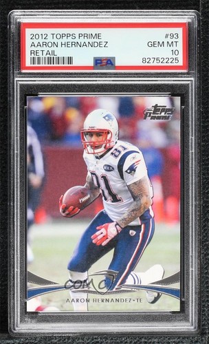 2012 Topps Prime Retail Aaron Hernandez #93 PSA 10 GEM MT | eBay