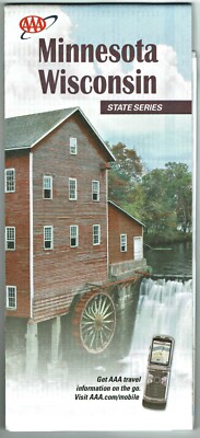 ⫸ 2010 AAA Minnesota & Wisconsin MN WI 2010 State Series Highway Map ...