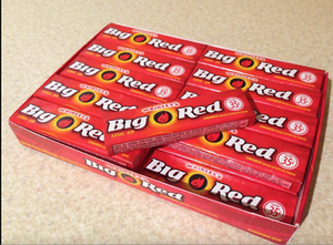 BIG RED Cinnamon Chewing Gum Wrigleys 16 x5(80) stick Packs American ...