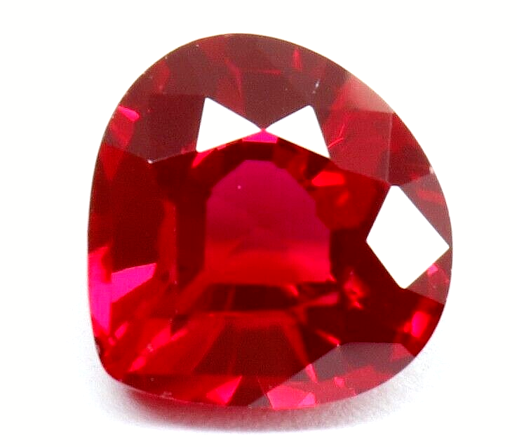 12.5X12.2mm Natural Certified Flawless Burmese Red Ruby Pear Cut Loose ...
