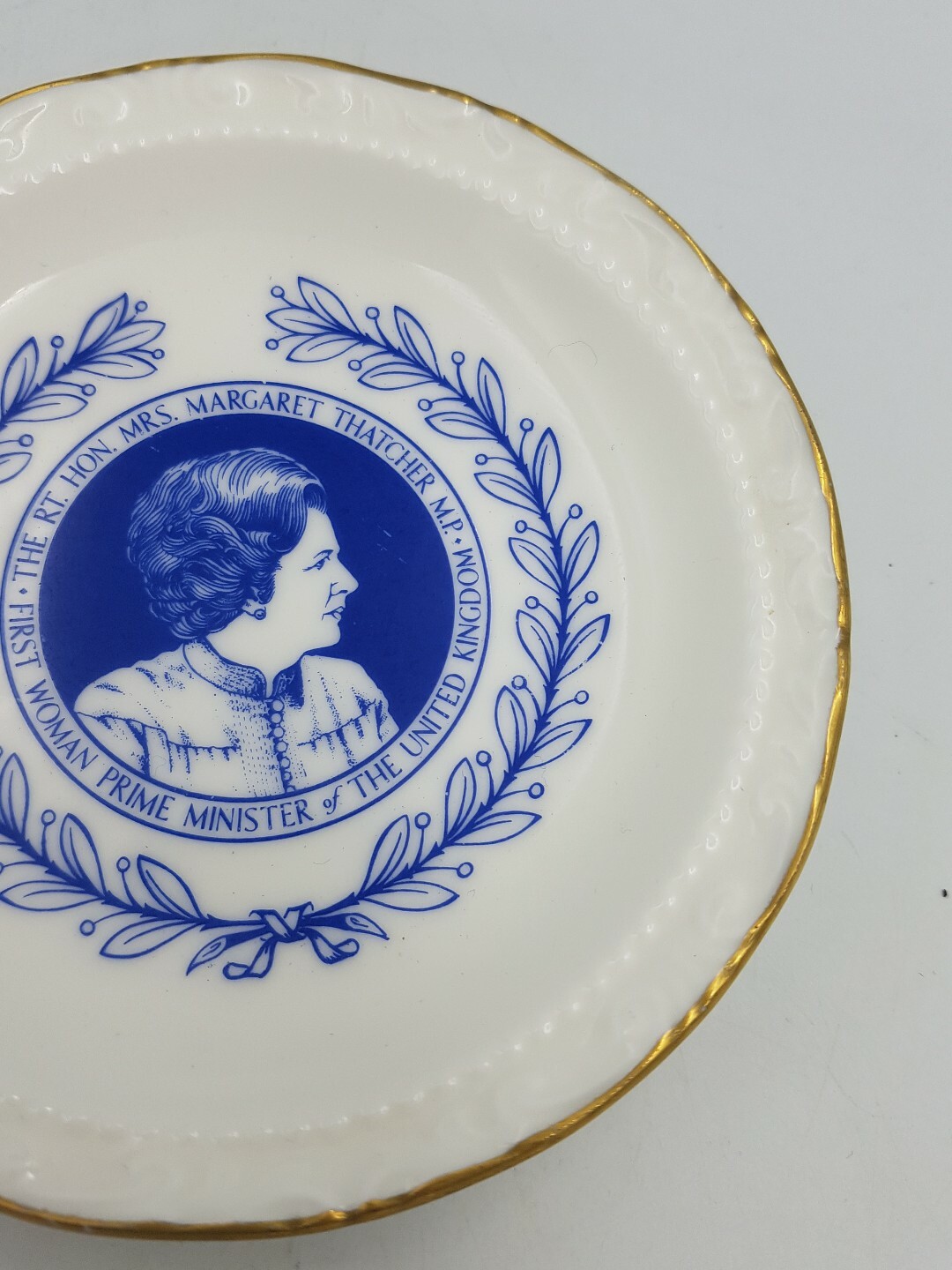 Margaret Thatcher 1st Woman UK Prime Minister Pin Dish Plate By Royal ...