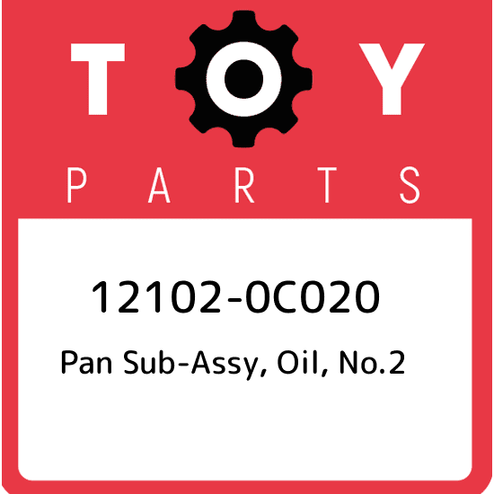 12102-0C020 Toyota Pan sub-assy, oil, no.2 121020C020, New Genuine OEM ...