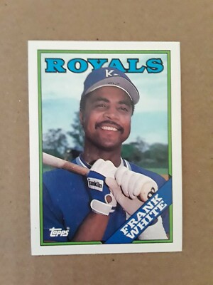 1988 Topps Frank White baseball card #595. Kansas City Royals. | eBay