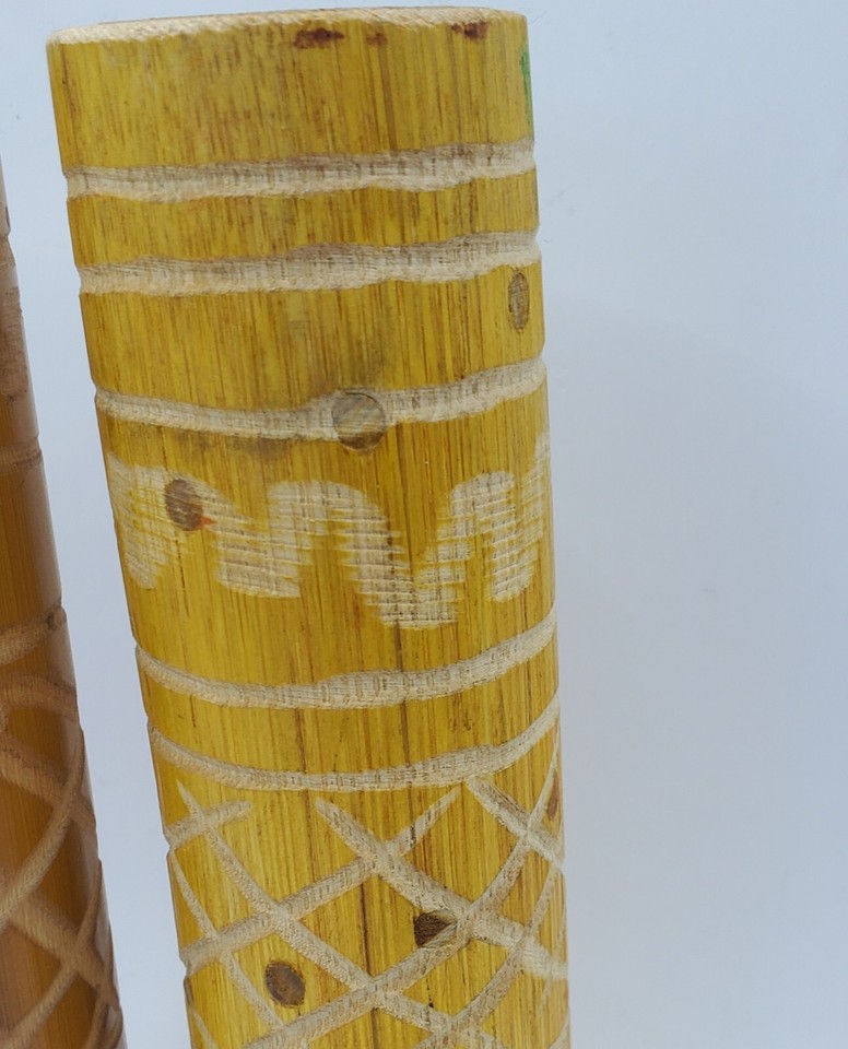 Cancun Natural Wood Hand Carved Bamboo Rain Stick Palo De Lluvia Tagged ...