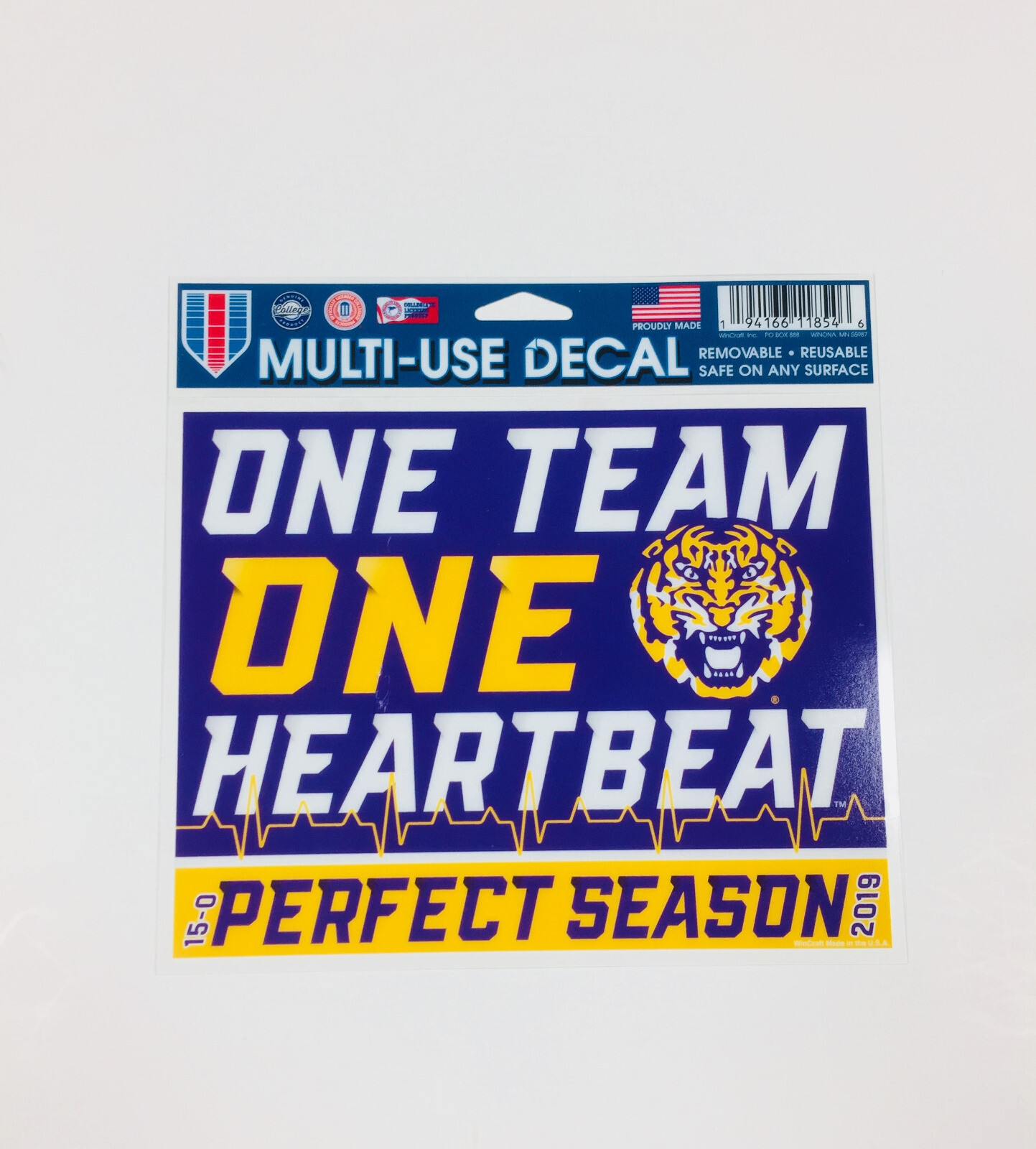 LSU Tigers 2019 Perfect Season Multi Use Decal Window Car Laptop ...