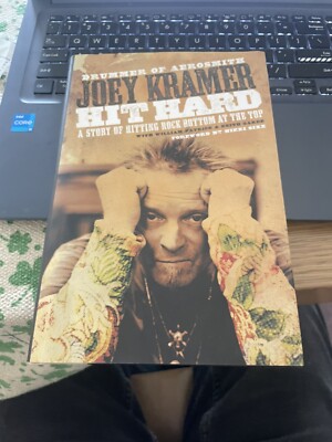 Joey Kramer Aerosmith Drummer AUTOGRAPHED Hardcover Book Hit Hard ...