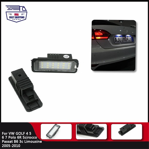 License Plate Light Bulb LED For VW GOLF 4 5 6 7 Polo 6R Scirocco ...