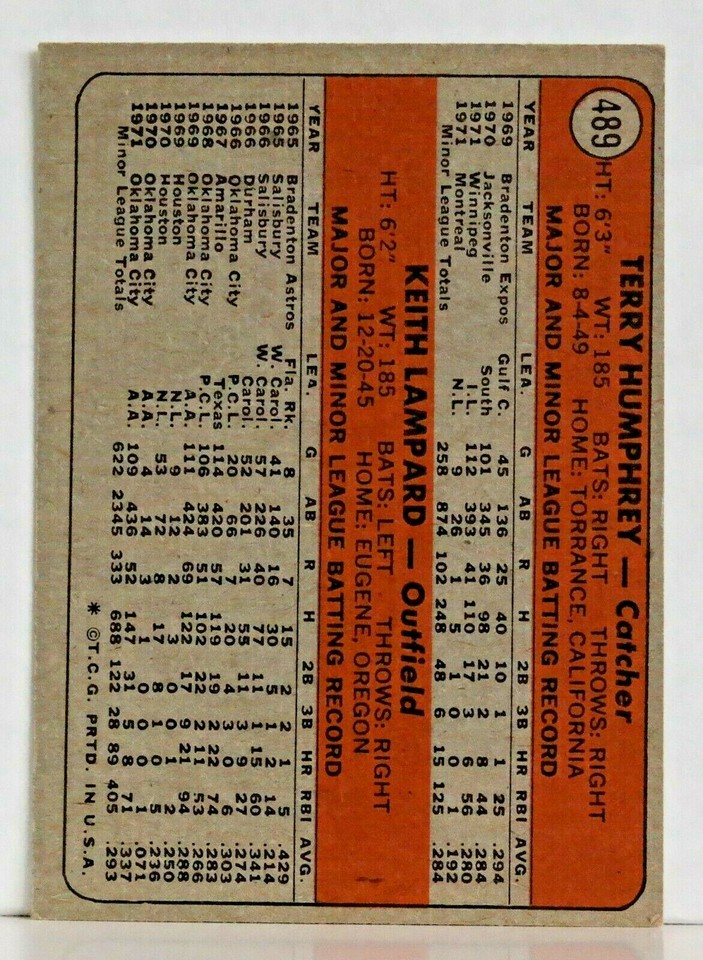 2021 Topps Heritage High # Terry Humphrey Keith Lampard RC 1972 ...