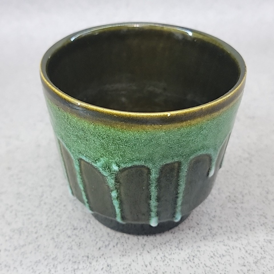 Vintage Studio Pottery Drip Glaze Plant Pot Planter West German Style ...