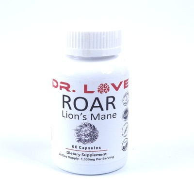 Dr. Love Roar Lion’s Mane Male Capsules for Men Energy & Vitality Pills ...