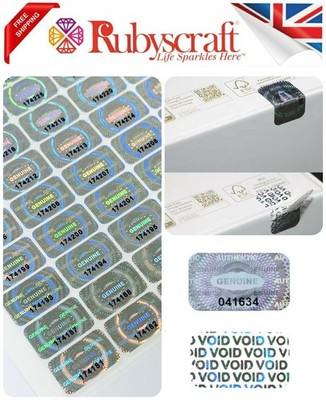 180x Security Seal Tamper Evident Warranty Void Hologram Numbered ...
