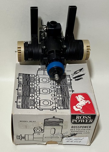 Excellent 1975 Ross Opposed Twin .603 R/C Model Airplane Engine | eBay