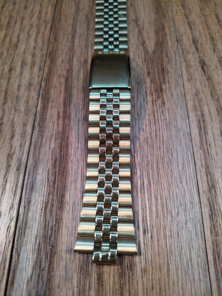 Vintage Seiko Stainless 'G' Watch Band 19mm X 55mm Deployment Clasp Gold Tone | eBay