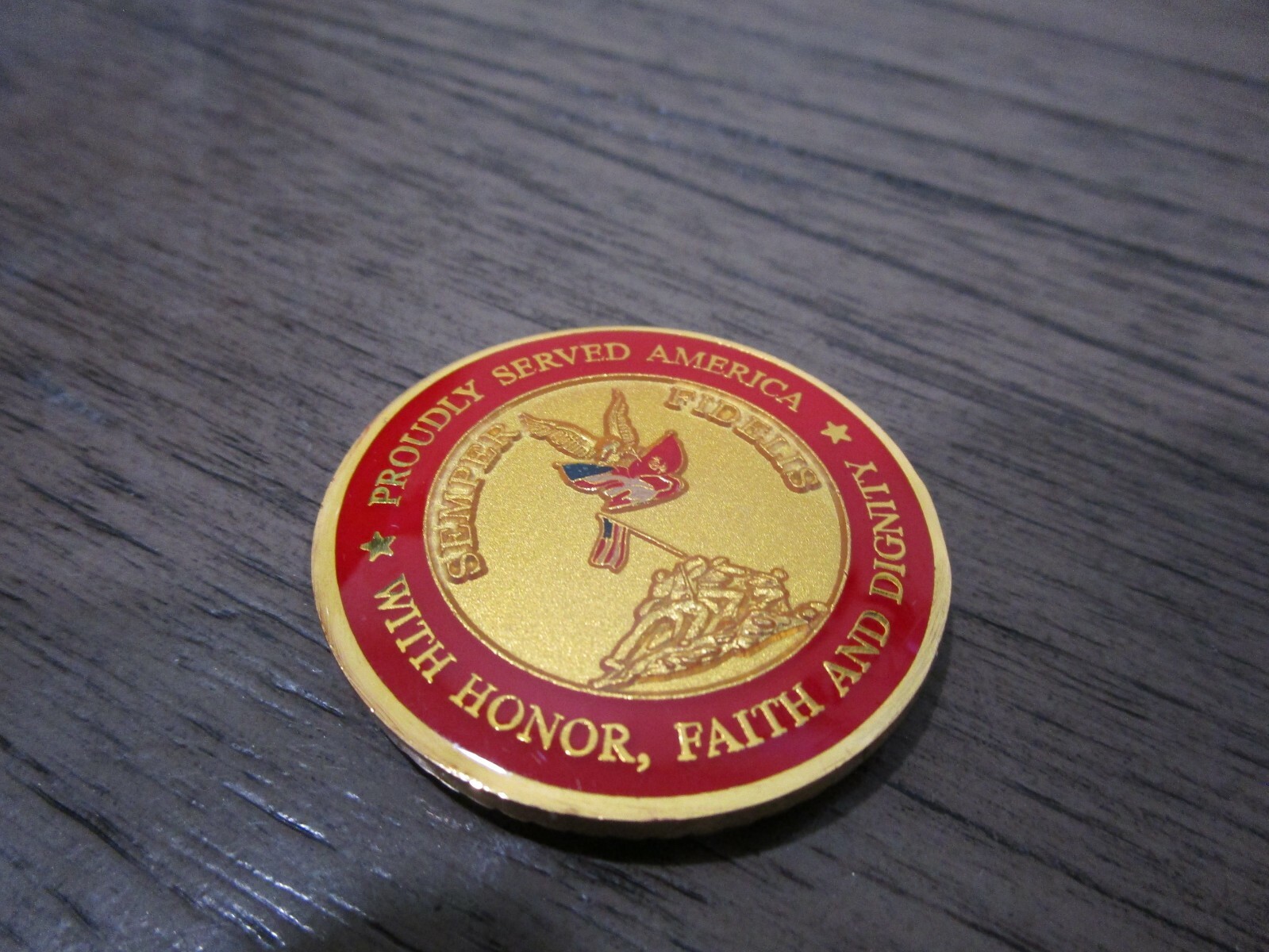 USMC Retired Proudly Served America Challenge Coin #391M | eBay