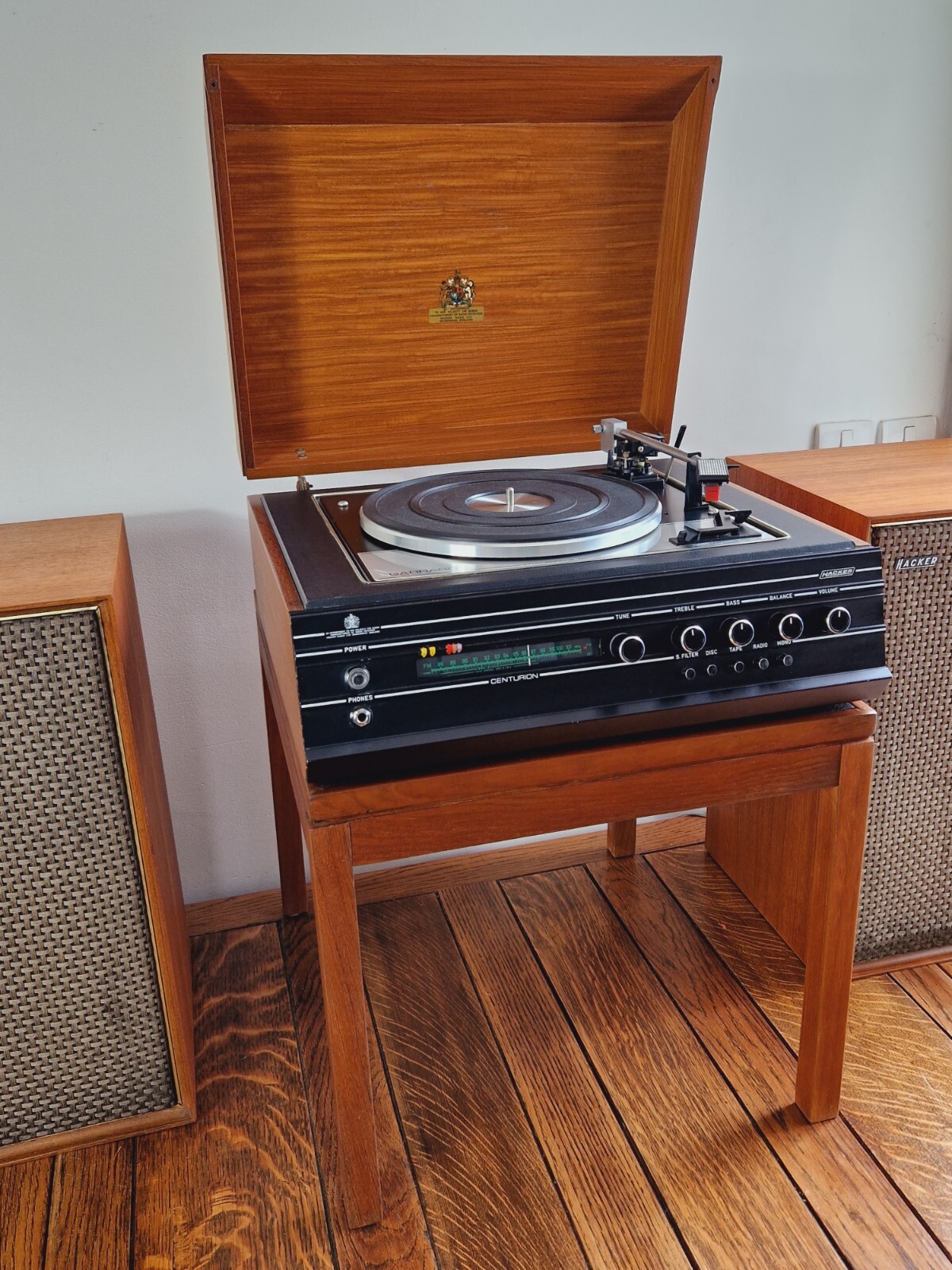 1974 British Hacker Centurion Record Player Radiogram Hifi Teak Hacker ...