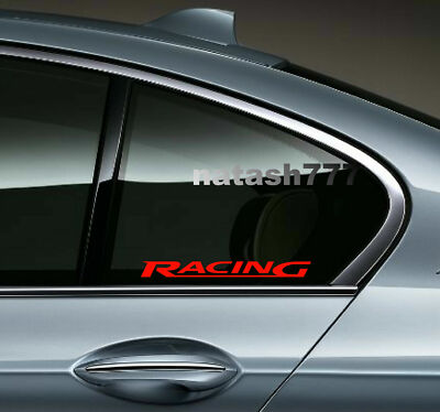 RACING WINDOW Decal Sticker Performance Sport Car Auto Truck Emblem ...