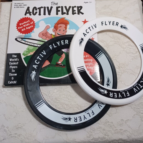 ACTIV FLYER Outdoor Frisbee Toss Flying Rings for Kids Adults-1 Black ...