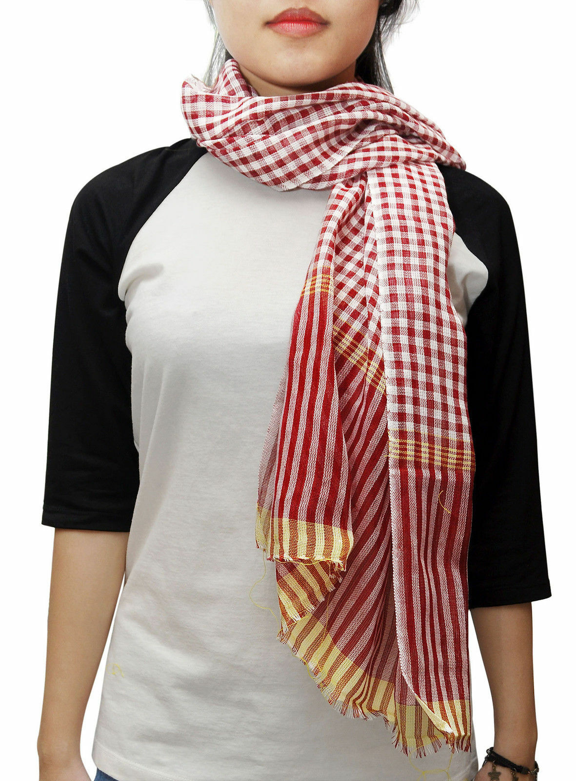 Viet Cong Scarf - Vietnamese Khan Ran Plaid Checkered Vietnam War Army ...