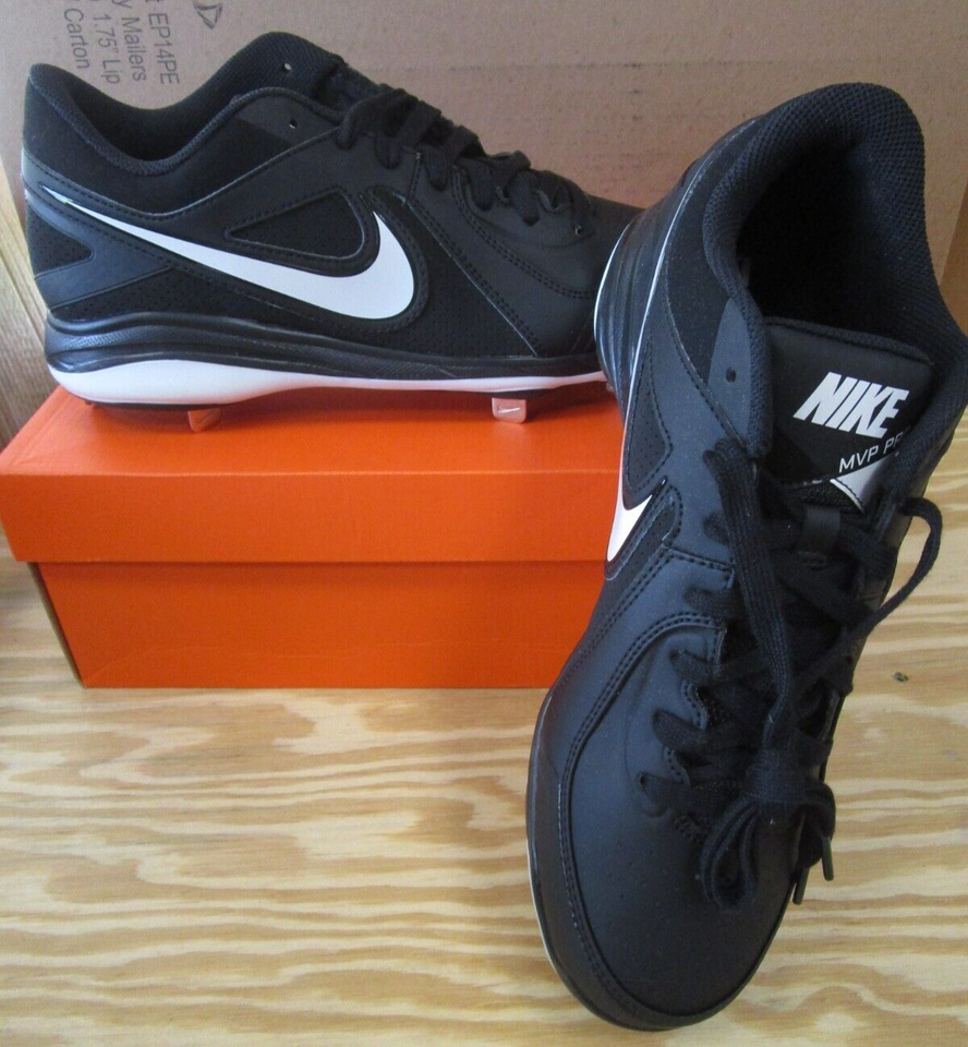 Nike Baseball Cleats Men Air MVP Pro Black Metal Spikes Deadstock NEW ...