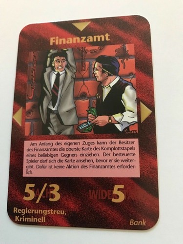 FINANZAMT : Illuminati German INWO CCG 1996 card, IRS, taxes criminal ...