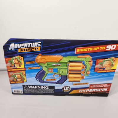 Adventure Force Hyperspin Rotating Drum Blaster with 12-Foam Darts New ...